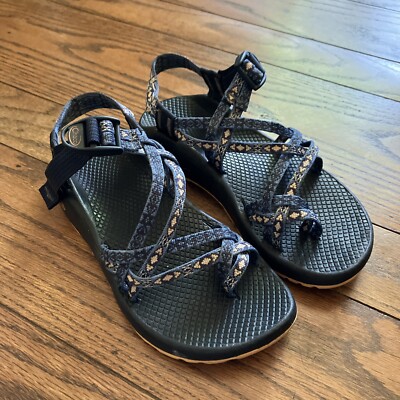 Chaco ZX2 strappy toe loop double strap adjustable sandal size W7 Blue ...