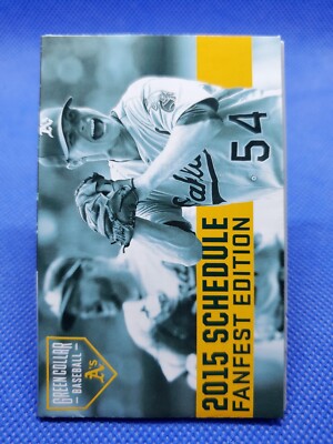2015 OAKLAND ATHLETICS A's Baseball season pocket schedule SONNY GRAY ...