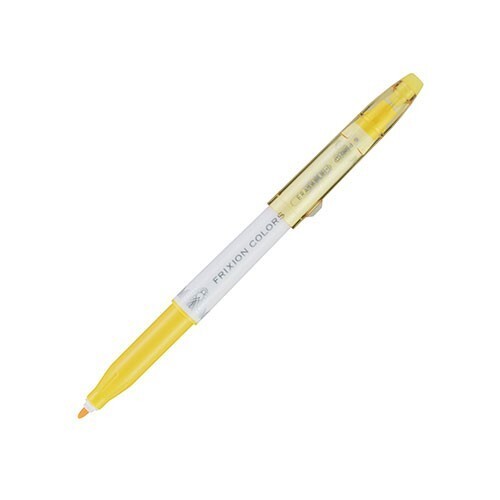 Pilot Frixion Colors Erasable Marker Pen 1.0mm Bold Yellow Office ...