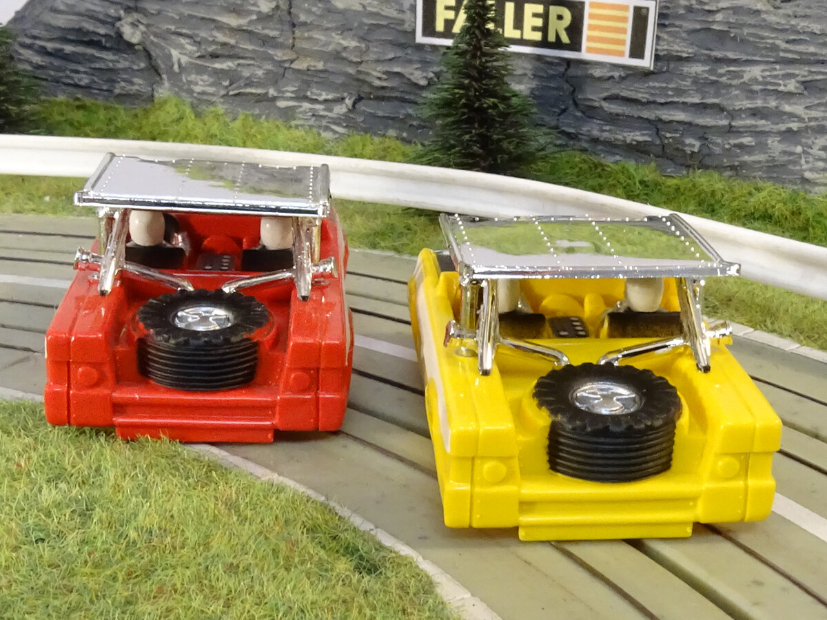 AURORA AFX | BODY LOT | 2x FORD BAJA BRONCO | 1x yellow / 1x red #3 ...