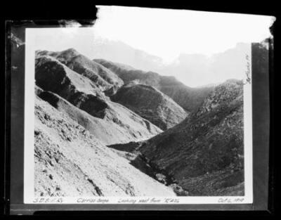 Carriso Gorge with canyons and mountains October 1919 California Old ...
