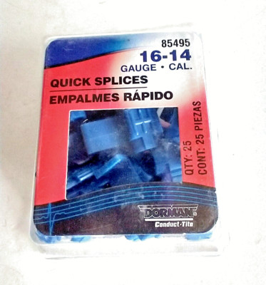 25-Pcs Quick Splices 16-14 Gauge DORMAN 85495 | eBay