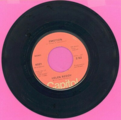 Emotion/I've Been Wanting You/Helen Reddy (45rpm, Capitol, 4021, 1974 ...