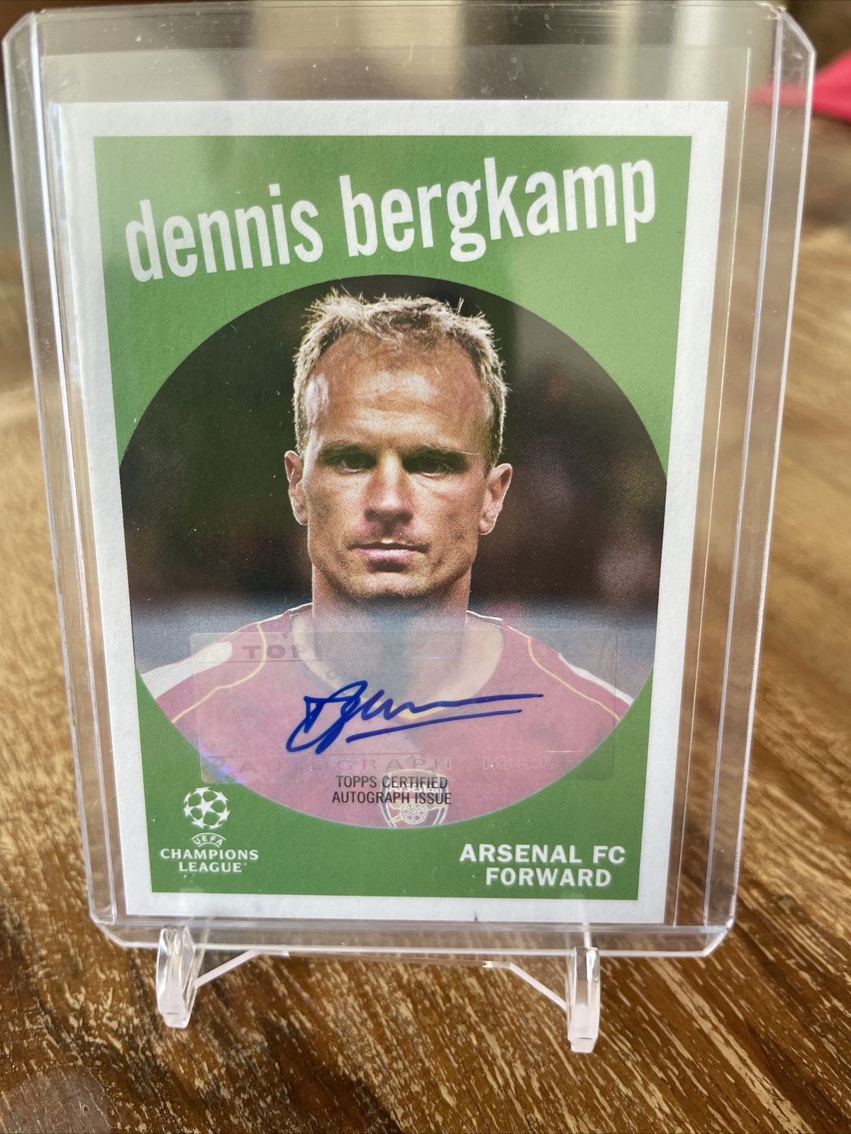 2022-23 Topps UEFA Club Competitions Dennis Bergkamp Arsenal FC Auto ...