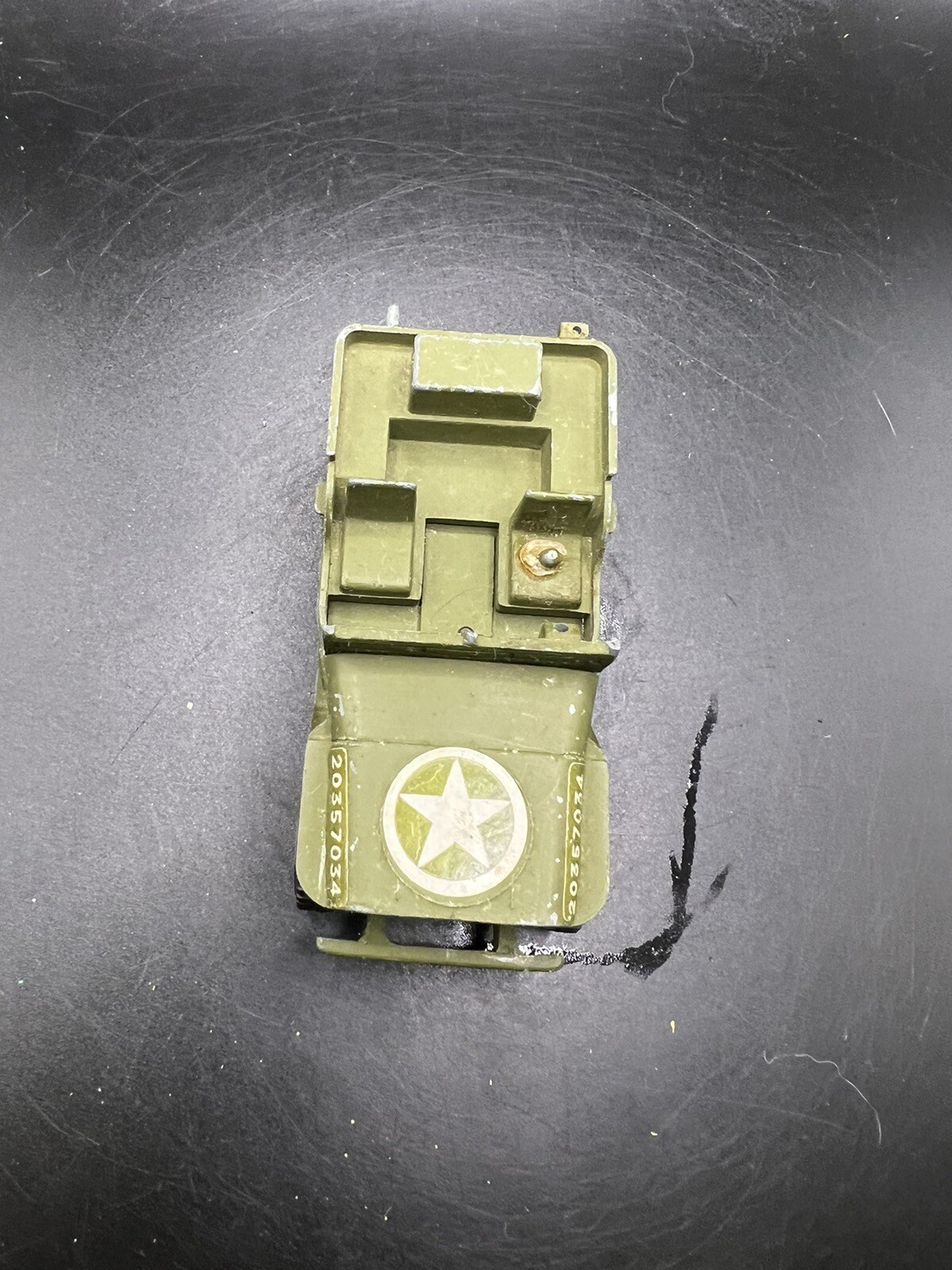 Vintage Dinky Toys 153A Army Jeep Willys WW2 diecast metal toy Military ...