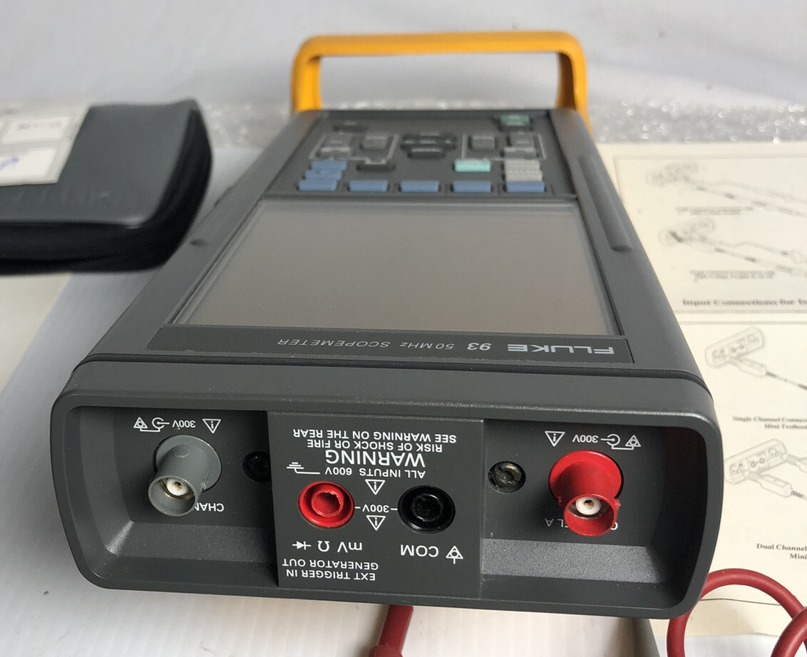 Fluke 93 Auto Scopemeter Dual Trace 50 MHz Handheld Oscilloscope ...