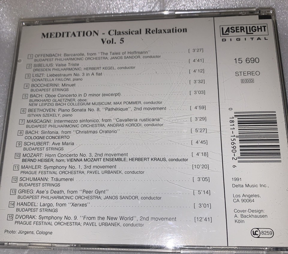 Meditation Classical Relaxation Audio Music CD Disc | eBay