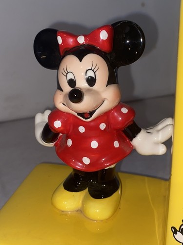Disney Mickey and Minnie Mouse Yellow Storybook Bookends Decor Library ...