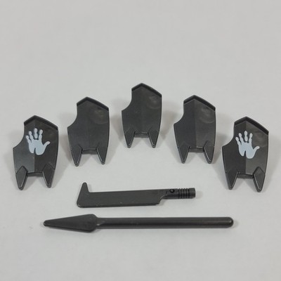 LEGO Lord of the Rings LOTR Uruk-hai Handprint Sheilds Spear Sword ...