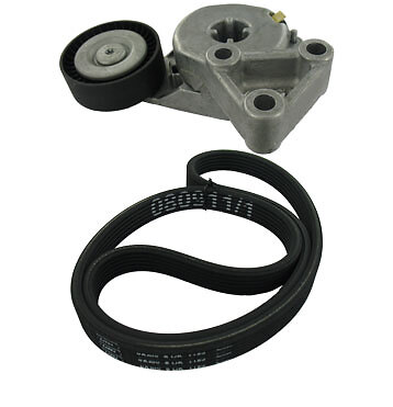 Optibelt V-Ribbed Belt Set 6DPK1195KT1 fits VW New Beetle 1C1, 9C1 2.0 ...