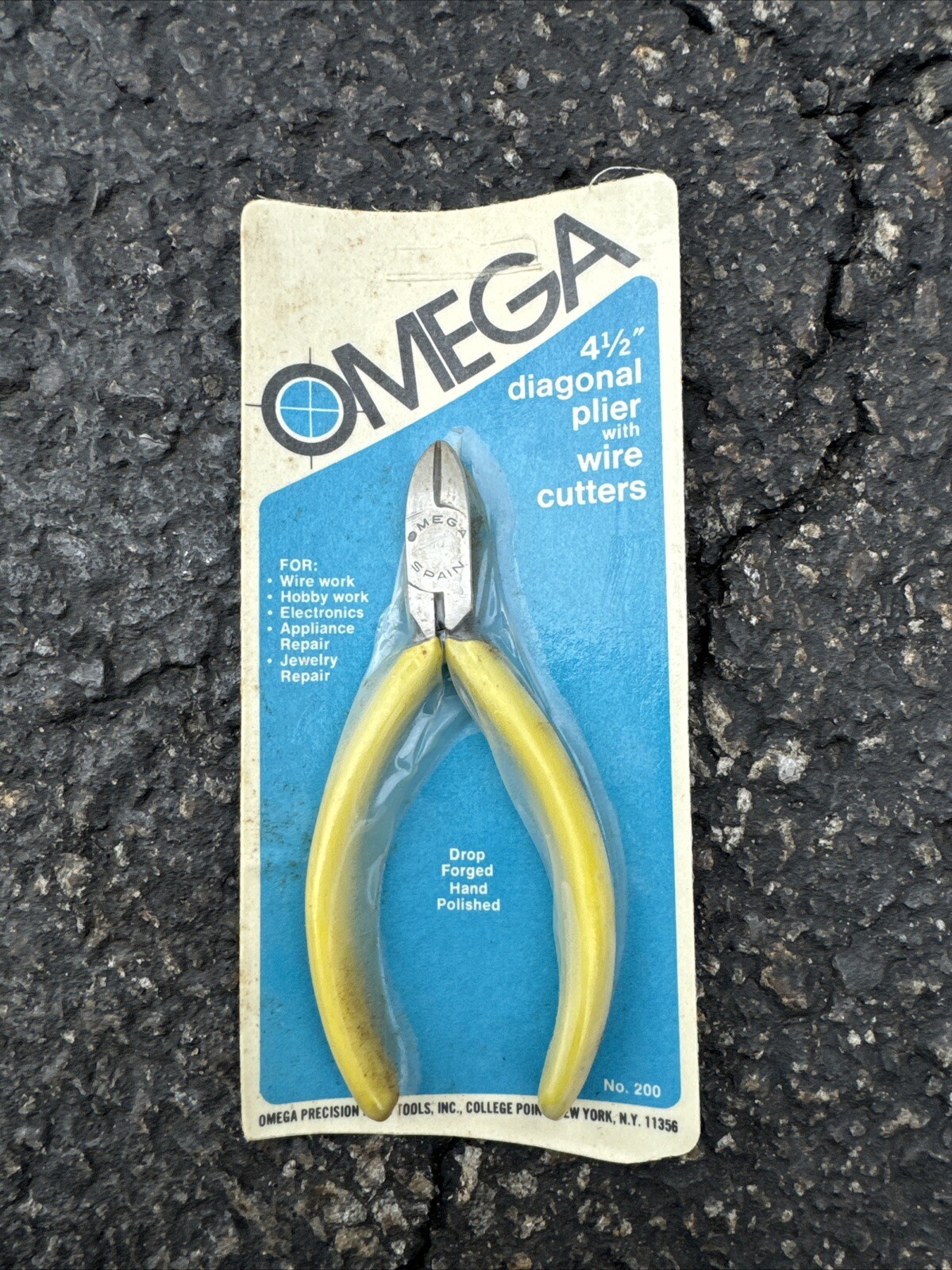Rare Vintage Omega 4-1/2" Diagonal Plier w/ Wire Cutters Drop Forged ...