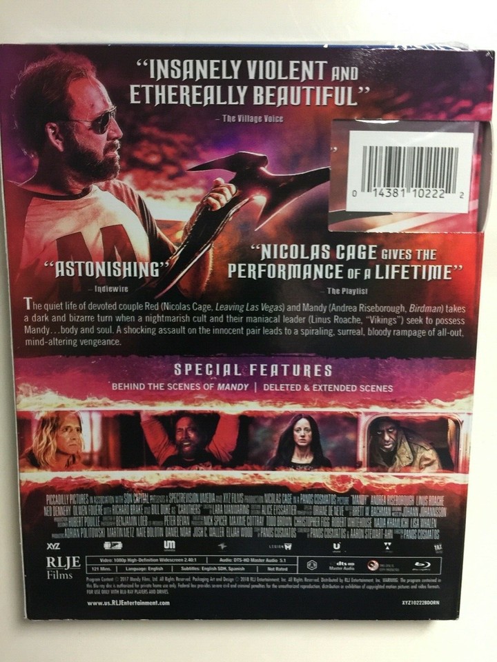 Mandy (Blu-ray, 2018) NEW w/slipcover | eBay