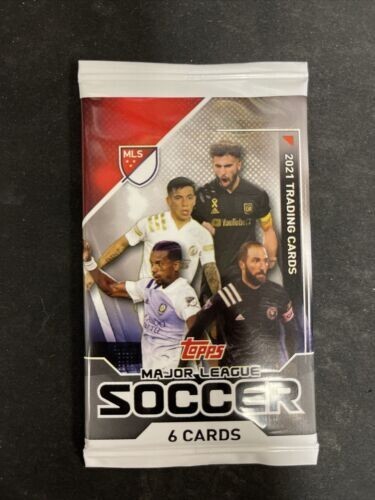 2021 Topps Soccer MLS Trading Card Packs Lot of (7) 42 Cards Total NEW ...