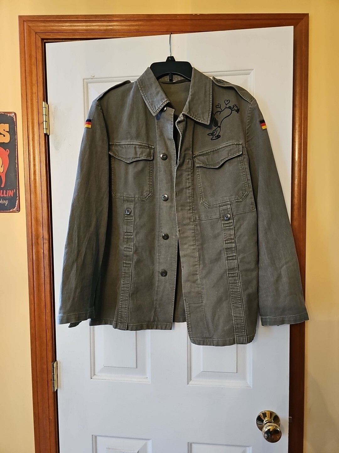 Snoopy Military Army Vintage German Jacket Peanuts Charlie Brown | eBay