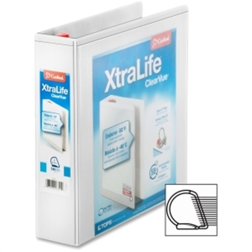 Cardinal XtraLife ClearVue Non-Stick Locking Slant-D Binder, 2 Cap, 11 x 8 1/2, | eBay