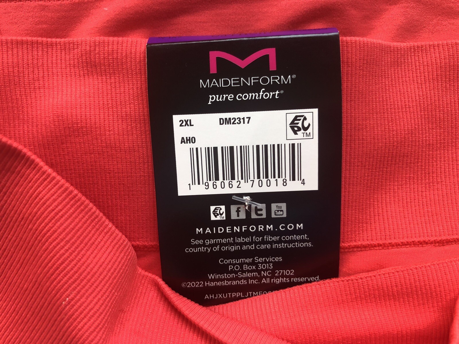 NWT 3 Pairs Maidenform Pure Comfort High Leg Bikini Panties DM2317 2XL ...