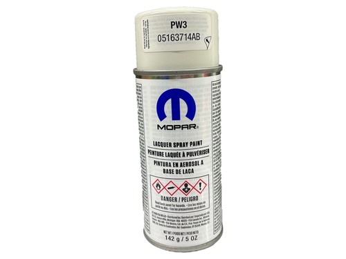 Chrysler Jeep Dodge Ram Mopar WHITE C/C Lacquer Spray Paint PW3 ...