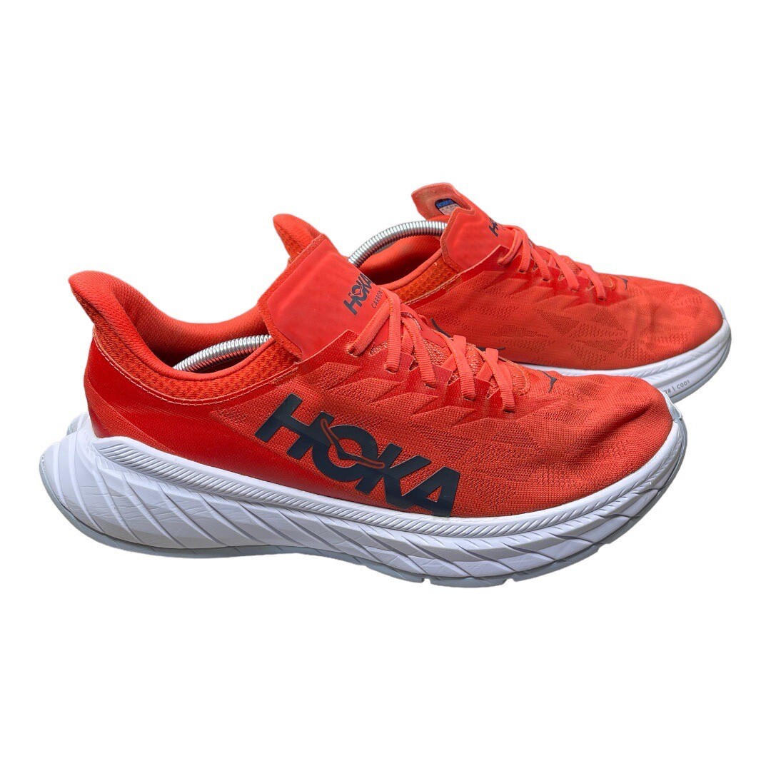 HOKA ONE ONE Carbon X 2 Mens Running Shoes, Red Size … - Gem