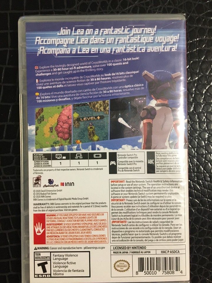 CrossCode - Nintendo Switch NEW FACTORY SEALED ININ 850010758084 | eBay