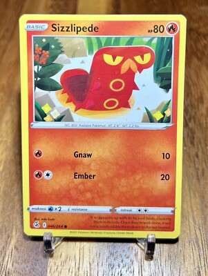 Sizzlipede 046/264 Non Holo Common Fusion Strike Pokemon Card NM | eBay