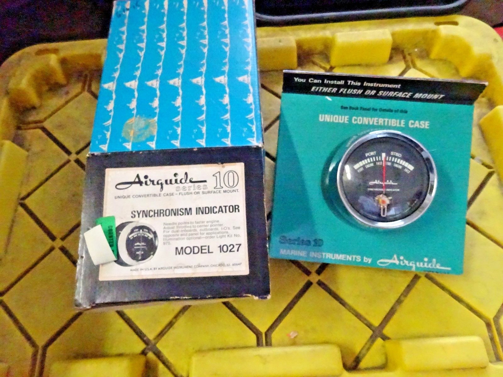 VINTAGE AIRGUIDE 1027 SYNCRONISM INDICATOR SERIES 10 ENGINE RPM ...