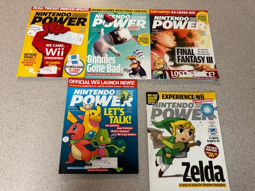NINTENDO POWER Lot Of 5 - Volumes 205-209. 4 HAS POSTERS AND ADS. CLEAN ...