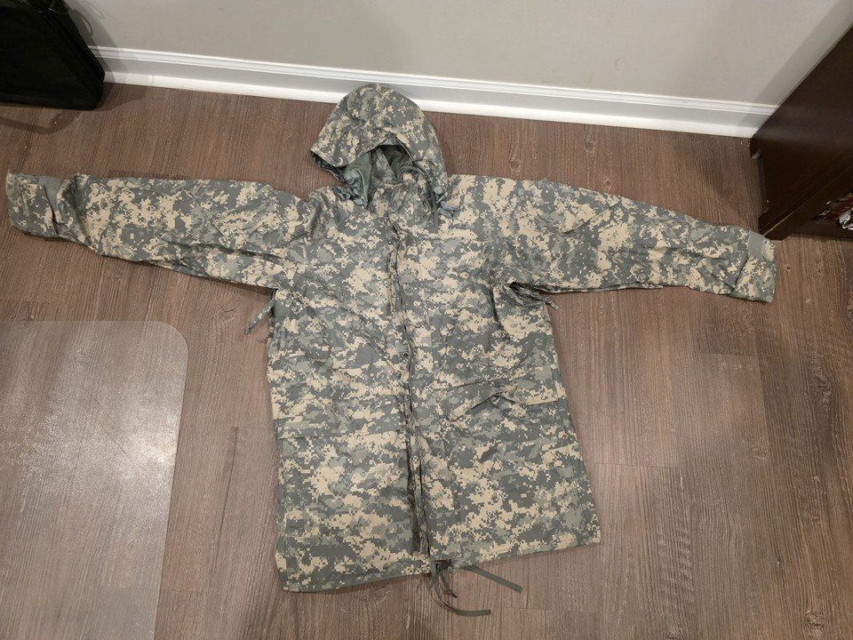US Army Cold Weather GoreTex Parka Jacket ACU UCP Camo Medium Long | eBay