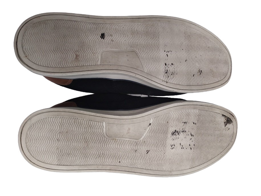 Men's CHAPS Canvas Casual Lace Up Boat Shoes - Size 8 - Black | eBay