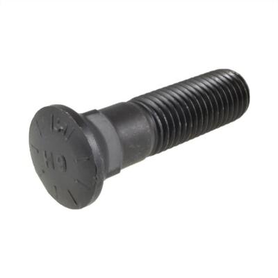 Pack of 10 Plain Black 1" UNC x 2-3/4" Plow Bolt Grader Dozer HT Grade ...