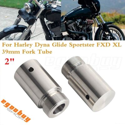 75mm Fork Tube Extensions For Harley Dyna Glide Sportster FXD XL 39mm ...