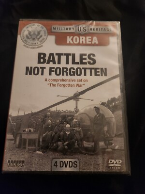 Battles Not Forgotten Military US Heritage Korea Forgotten War 4 DVDs ...