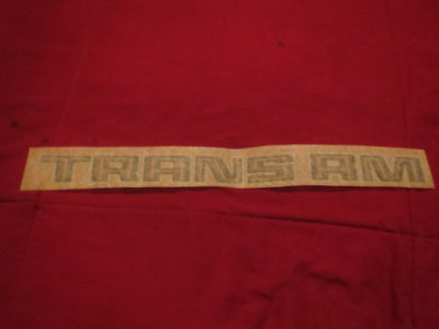 1980 PONTIAC FIREBIRD TRANS-AM FENDER DECAL BURGUNDY | eBay