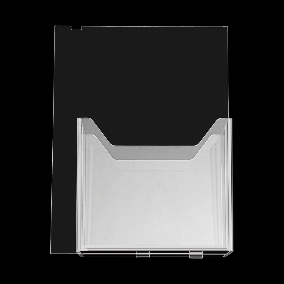 18 Pocket Acrylic Flyer Holder, Rotating Clear Pamphlet Display Holder ...