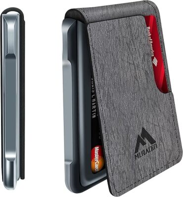 Mens Wallet Tactical Bifold Wallets for Men Metal RFID Blocking ...