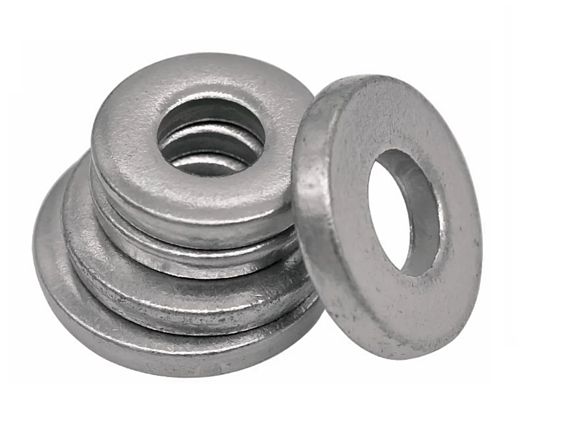 RONDELLE PIANE GROSSO SPESSORE mm.4 FASCIA LARGA D.6 8 10 12 16 ACCIAIO ...