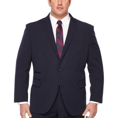 JF J.Ferrar Stretch Suit Jacket Big and Tall Size 56 BGRG Navy Fine | eBay