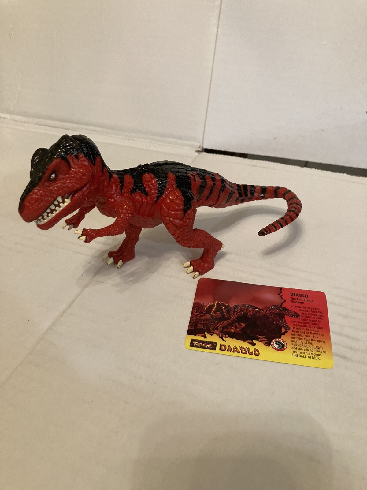 1994 Primal Rage Rare Diablo/Talon Action Figures/Cards/Armor/Weapons ...