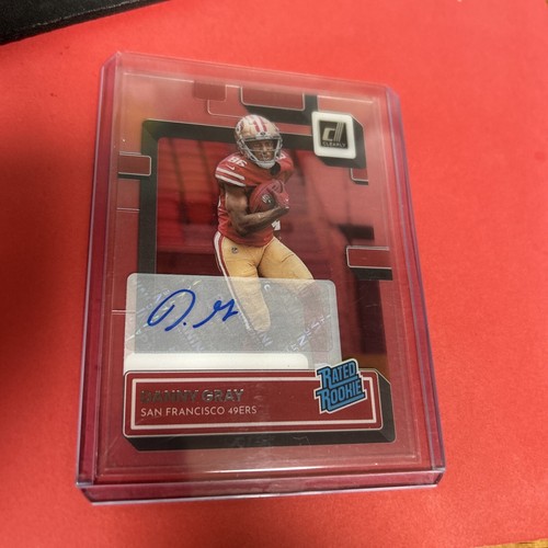 2022 Clearly Donruss Danny Gray Rated Rookie Auto Autograph #83 49ers ...