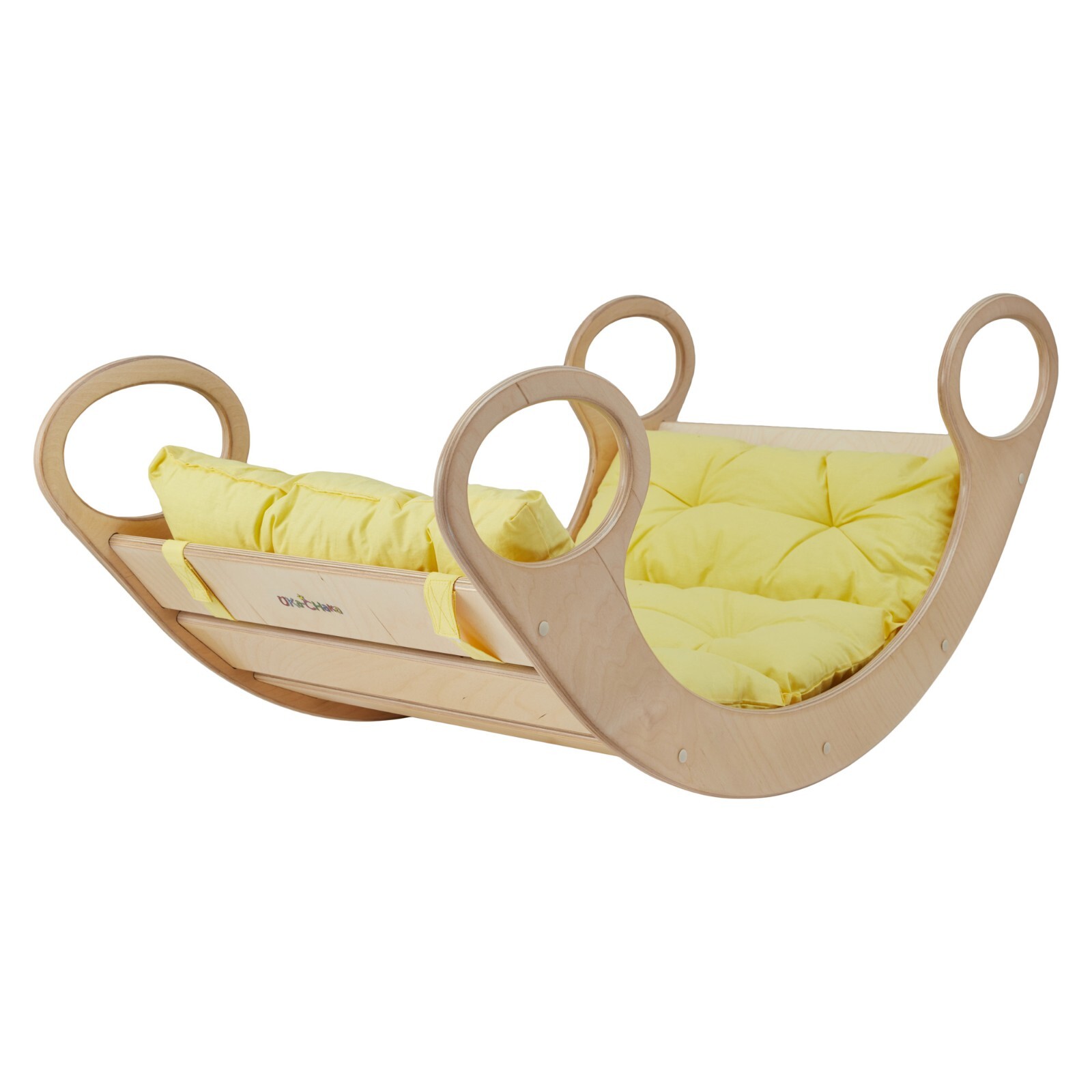 Montessori Child Rocking Bed, Wooden Rocking Play, Wooden Rocking Chair ...