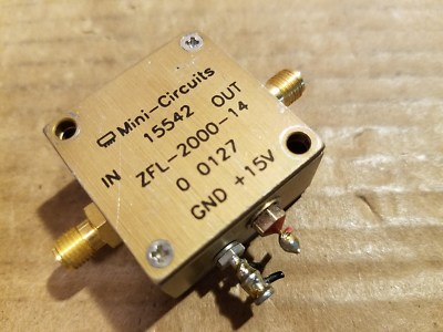 Mini-Circuits 15542 ZFL-2000-14 RF Microwave Amplifier 2GHz +15V SMA(f ...