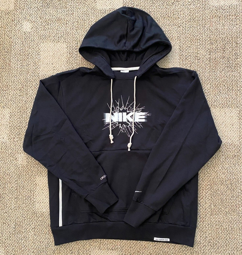 Men's L Nike Dri-FIT Standard Issue Pullover Hoodie Sweatshirt Black ...