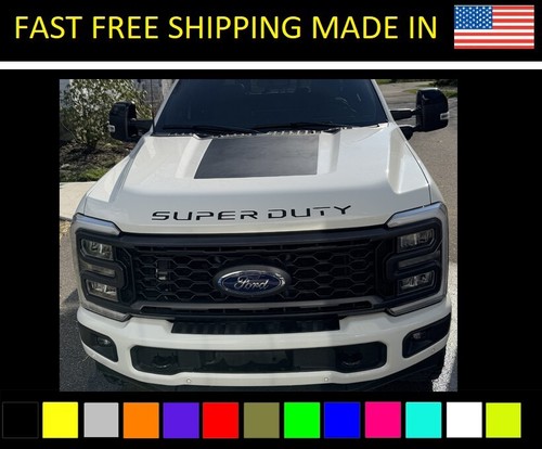 Fits Ford F350 F250 Super Duty Center Hood Stripe Vinyl Graphics Decal ...