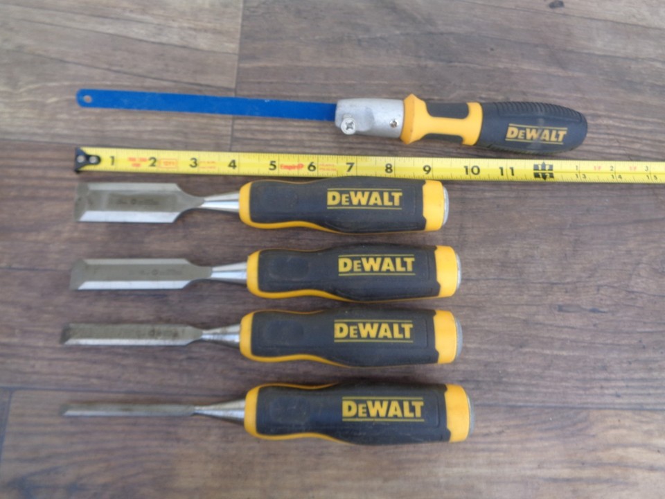 Dewalt Wood Chisel Set & Hack Saw Tool Lot | eBay