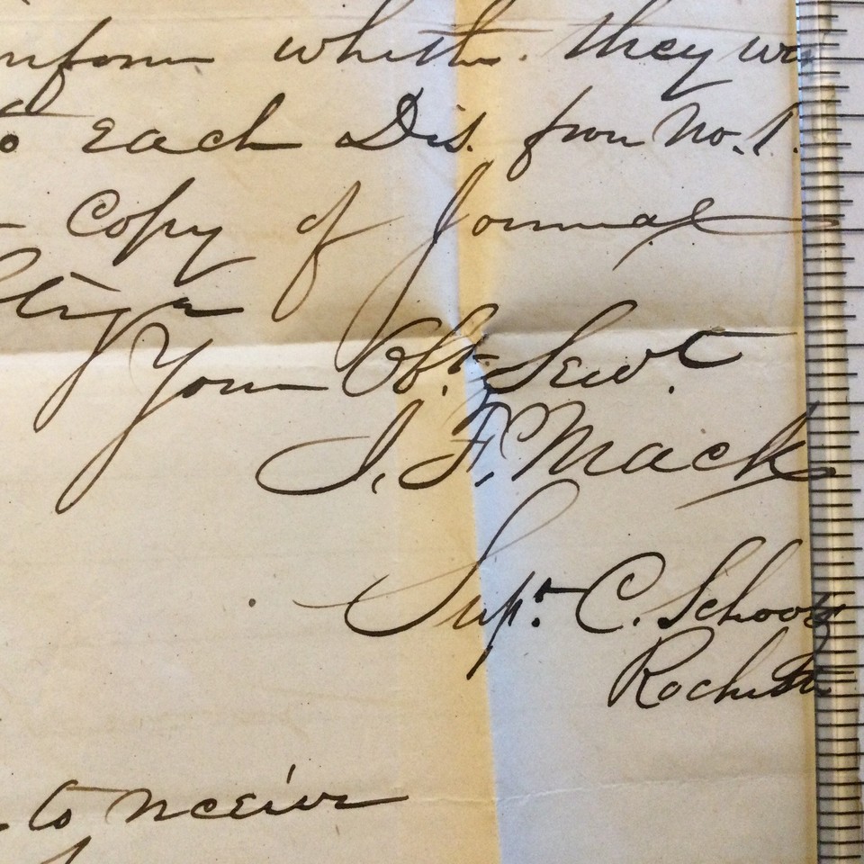 John Sullivan Dwight 1843 Letter Rochester to Albany, Editor of Journal ...