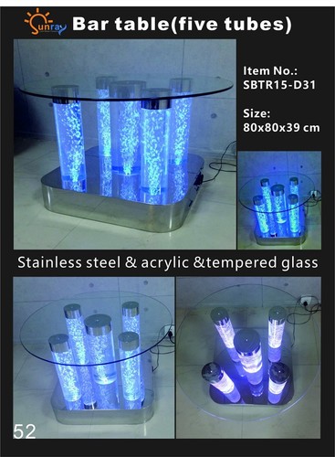 Designer Table Coffee Table Water Columns Column Water Sofa Tables LED ...