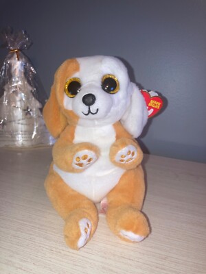 Ty Beanie Baby Bellies - RUGGLES the Dog 6" NEW MWMTs Plush Stuffed ...