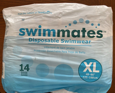 Swimmates Bowel Containment Swim Brief XL Swim Pull On 14 Ct New | eBay