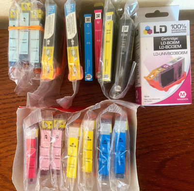 NEW Sealed! Lot-17 Printer Ink Cartridges for Canon i960 Printer Epson ...