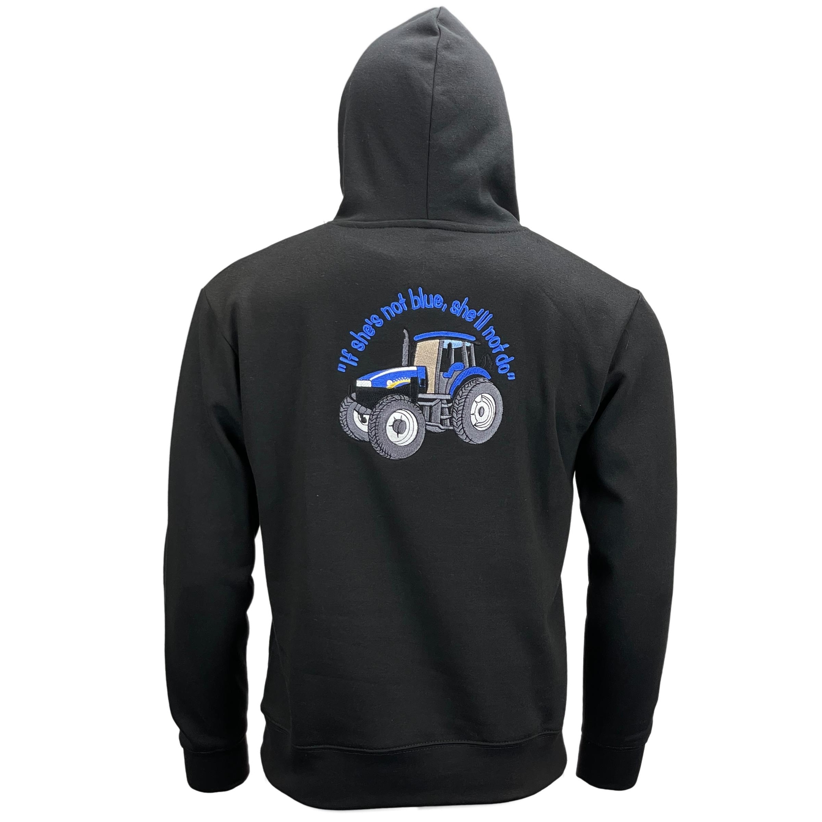 Adults Tractor Logo Embroidered Hoodie Farming Agricultural Rural Life ...
