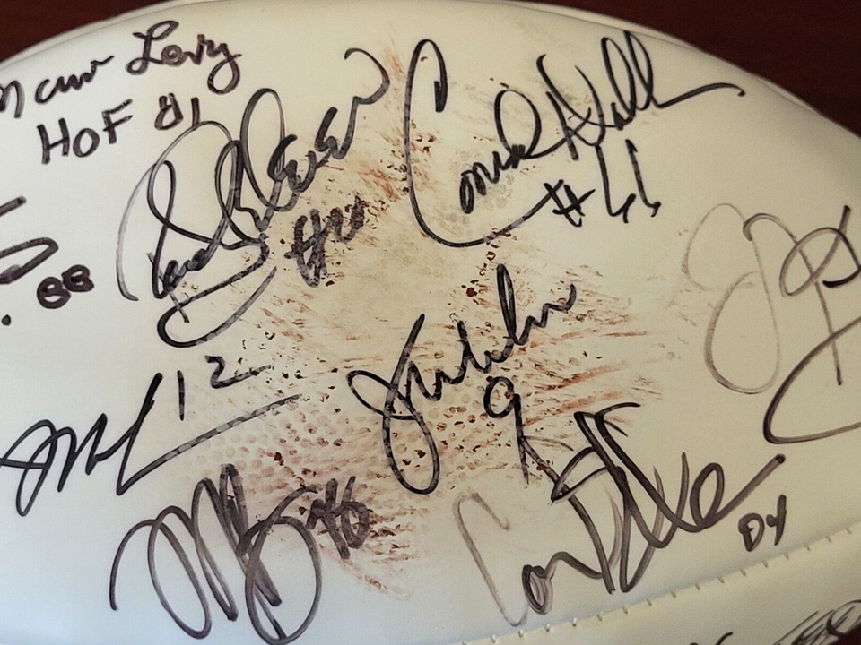 NFL HOF'ers and Greats JSA Authenticated Autographed Full Size Football ...